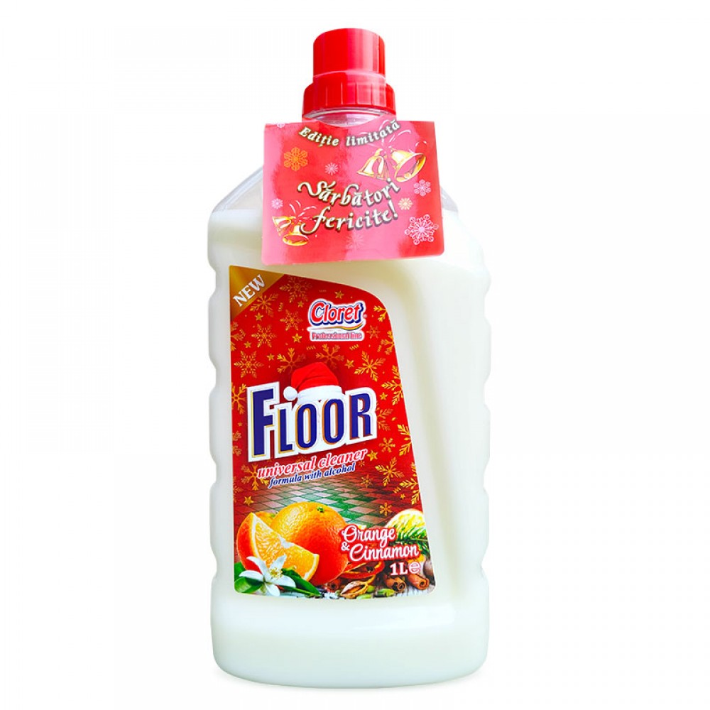 Cloret Detergent Pardoseala Portocala si Scortisoara 1L